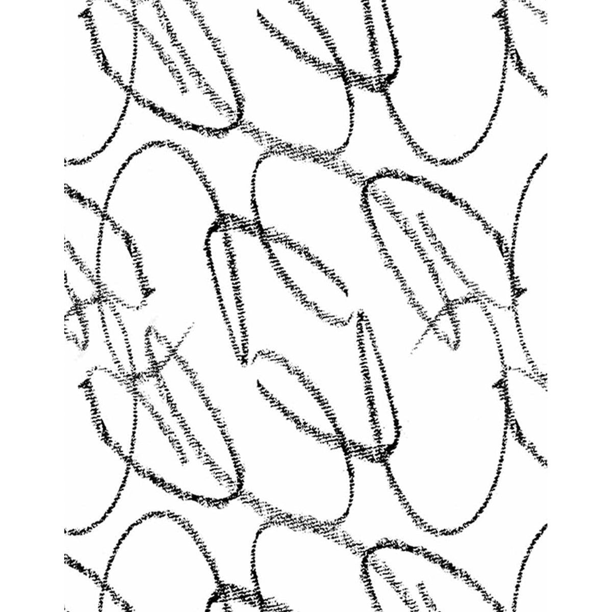 Scribble designer modern black and white wallpaper – KERRI ROSENTHAL