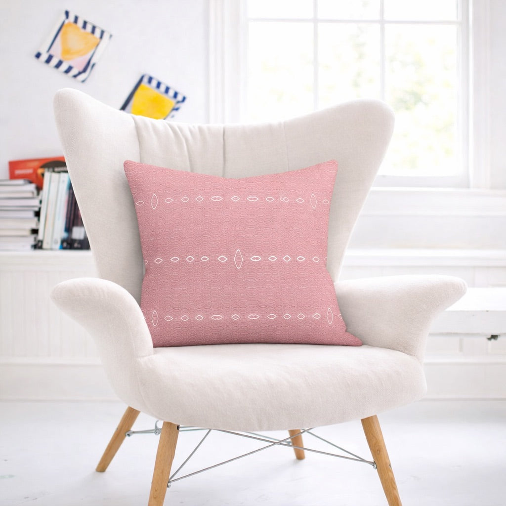 Desert Groove Dusty Pink Throw Pillow – KERRI ROSENTHAL