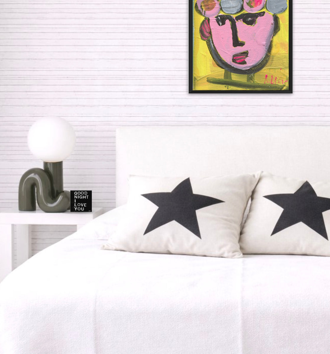 Good Night I Love You Block of Love - Black – KERRI ROSENTHAL