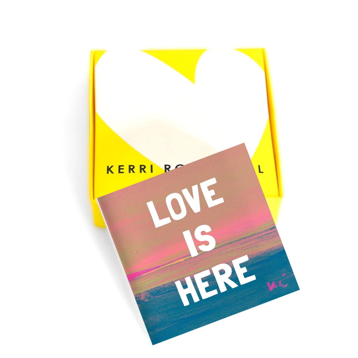Love Is Here Sunset Block of Love Acrylic Word Artwork – KERRI ROSENTHAL