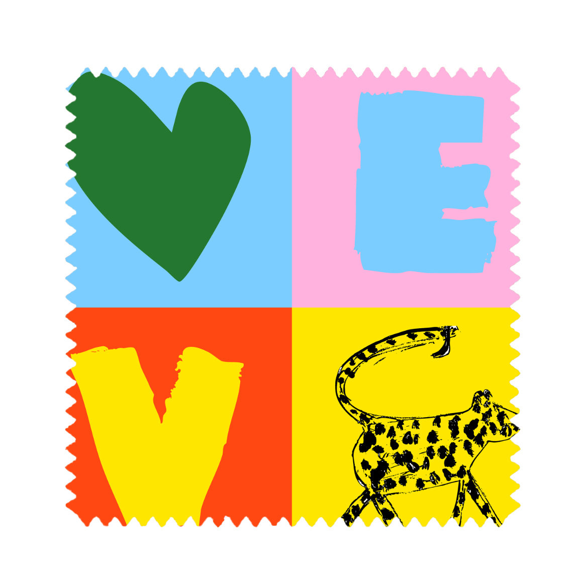 Match Game Multicolor Linen Fabric – KERRI ROSENTHAL