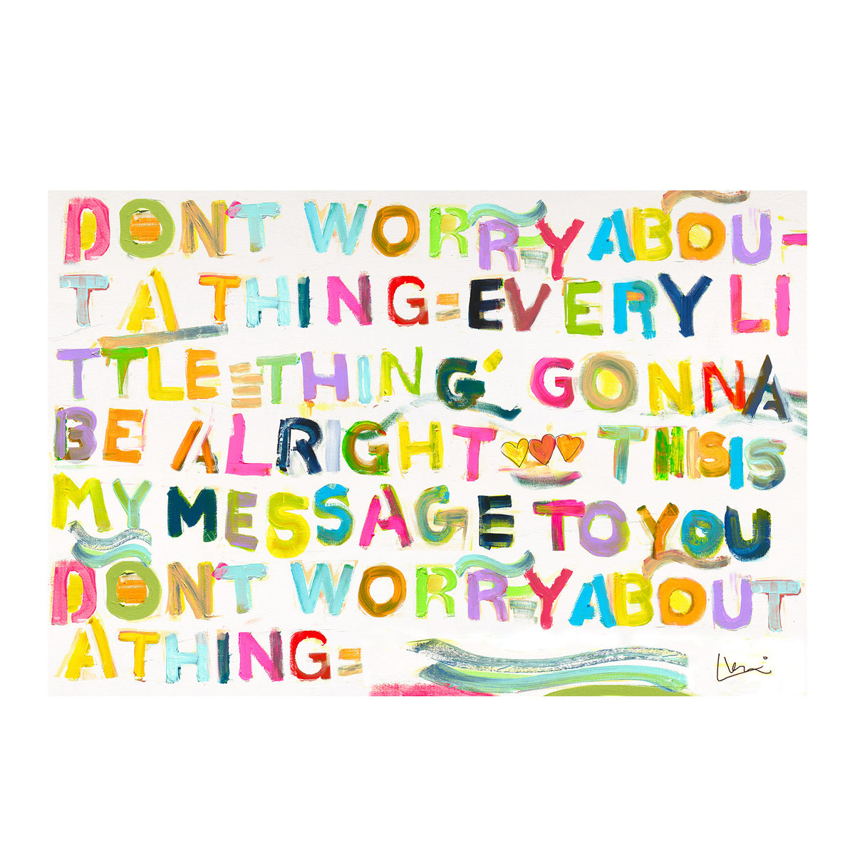 My Message To You Horizontal Wall Word Art Framed Artwork – KERRI ROSENTHAL