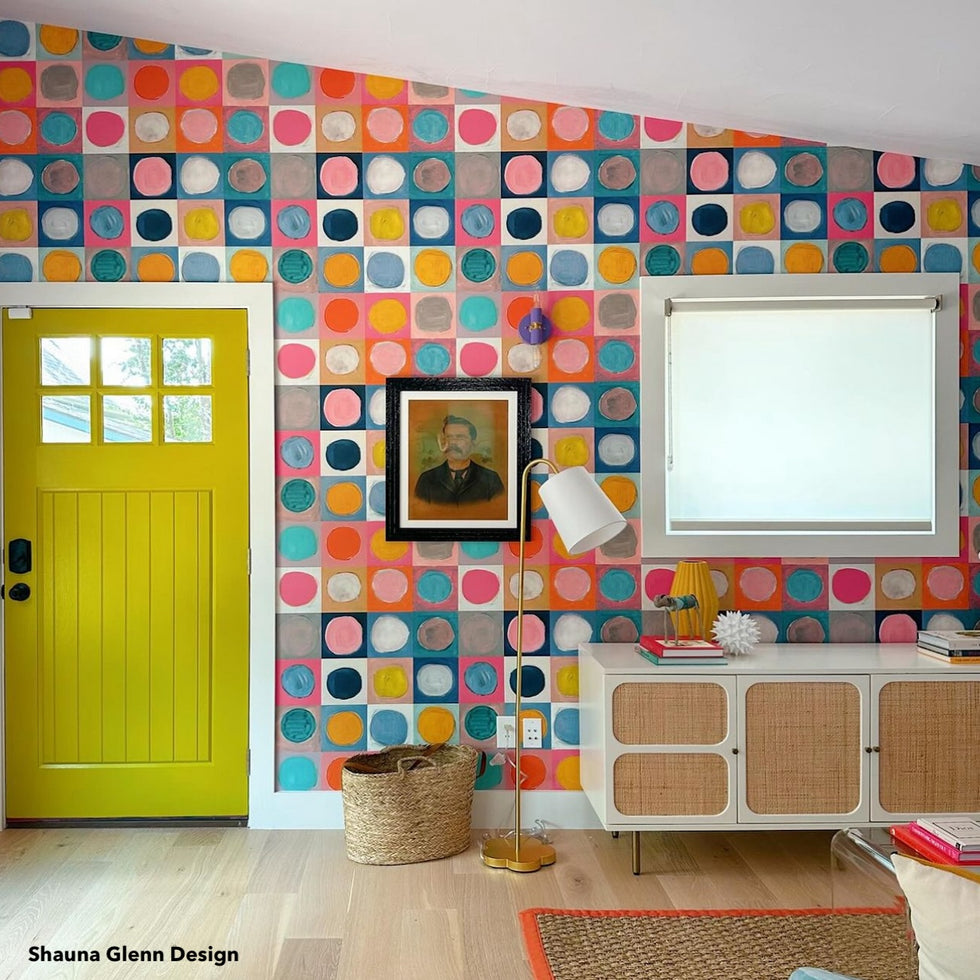 Colorful connect the dots eco-friendly wallpaper – KERRI ROSENTHAL