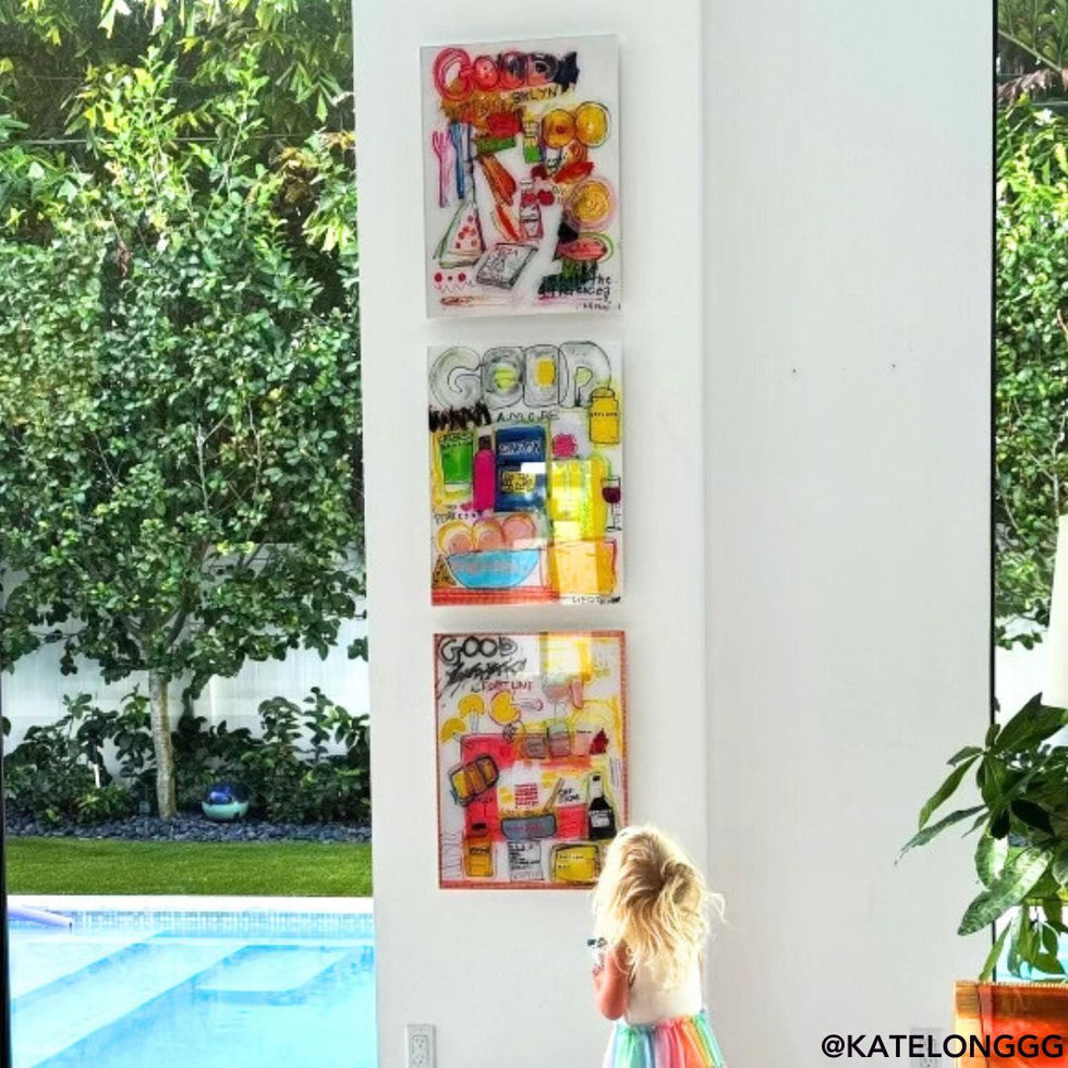 Good Fortune colorful abstract food wall art print – KERRI ROSENTHAL