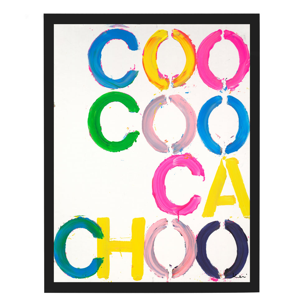 Coo Coo Ca Choo Colorful Word Wall Artwork – KERRI ROSENTHAL