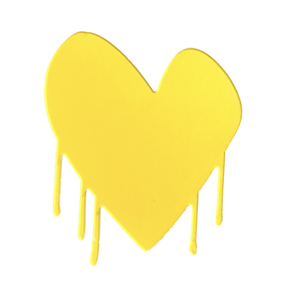 Drippy Heart Cut-Out Yellow Wall Art Framed Artwork – KERRI ROSENTHAL