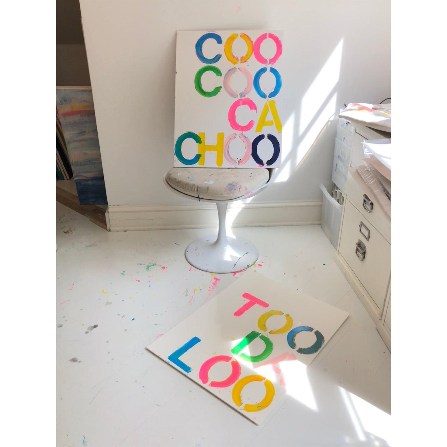 Coo Coo Ca Choo Colorful Word Wall Artwork – KERRI ROSENTHAL