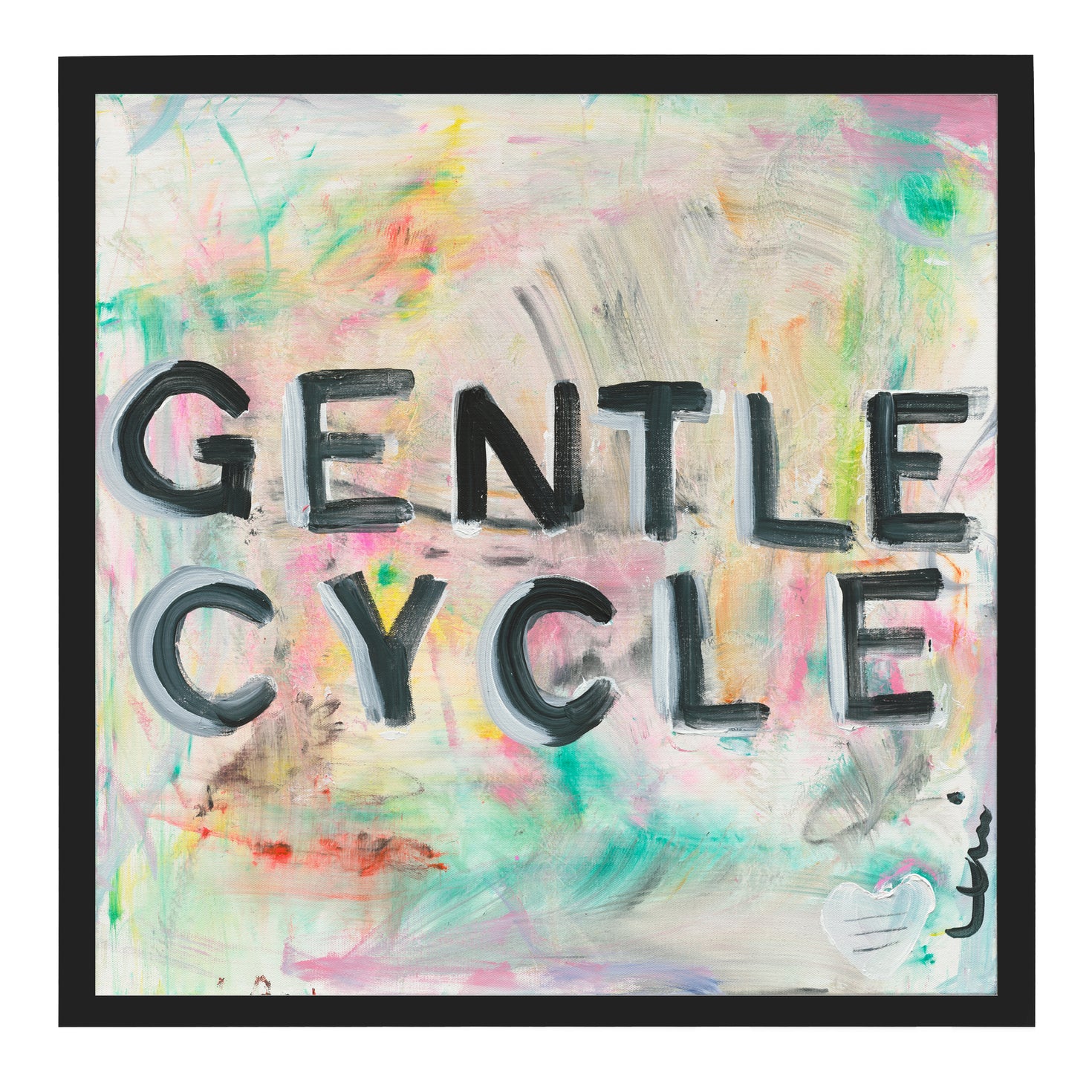 Gentle Cycle Art Print Wall Word Art Framed Artwork – KERRI ROSENTHAL