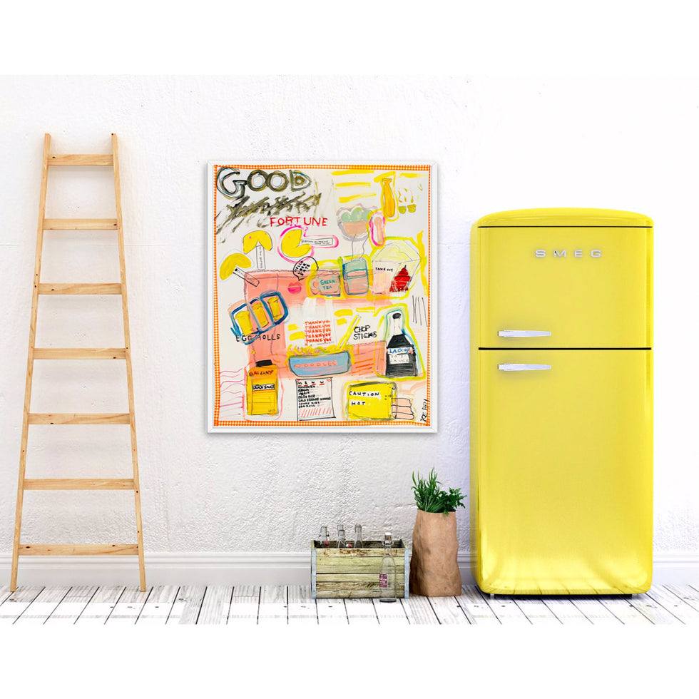 Good Fortune colorful abstract food wall art print – KERRI ROSENTHAL