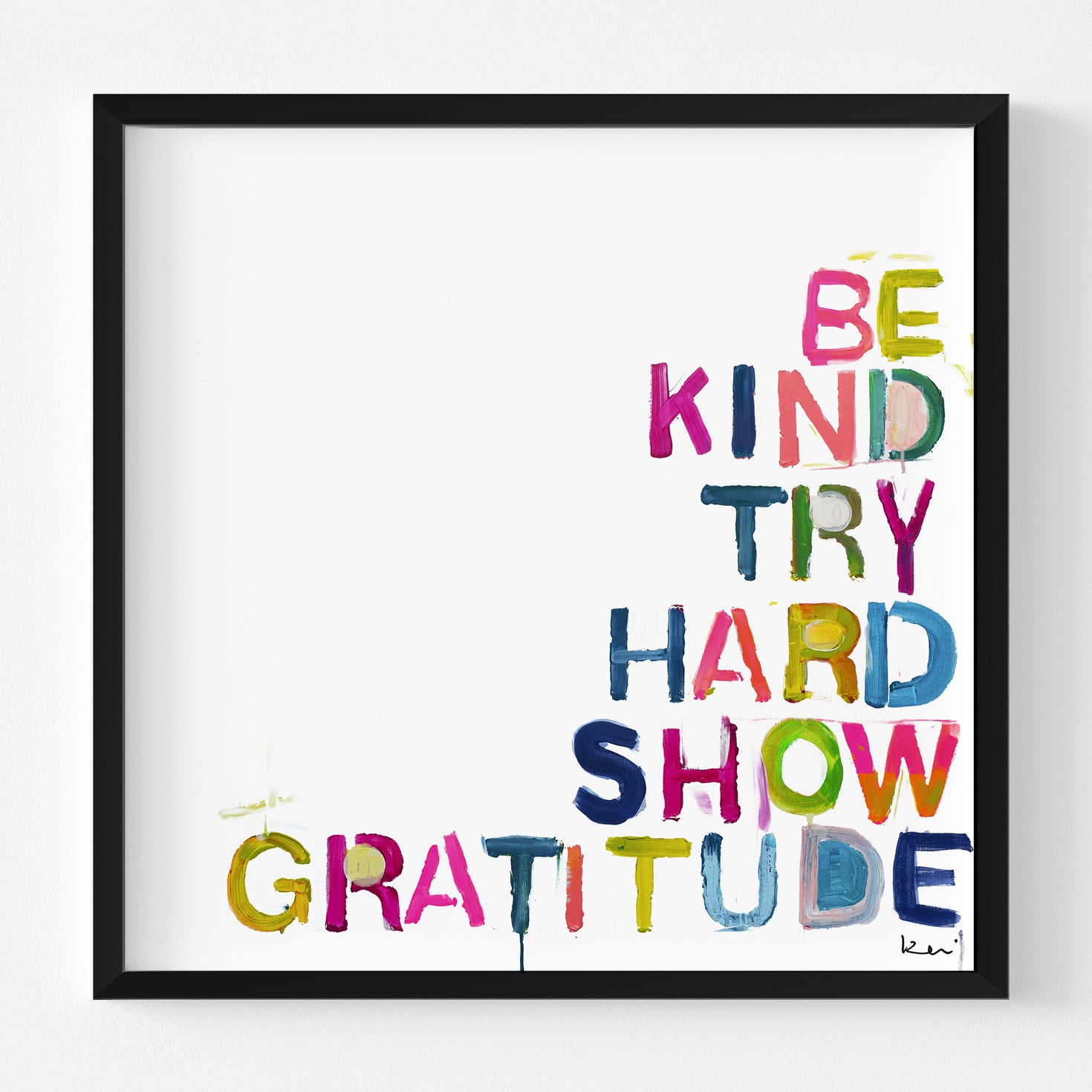 House Rules Word Art Print Wall Framed Artwork – KERRI ROSENTHAL