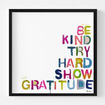 House Rules Word Art Print Wall Framed Artwork – KERRI ROSENTHAL