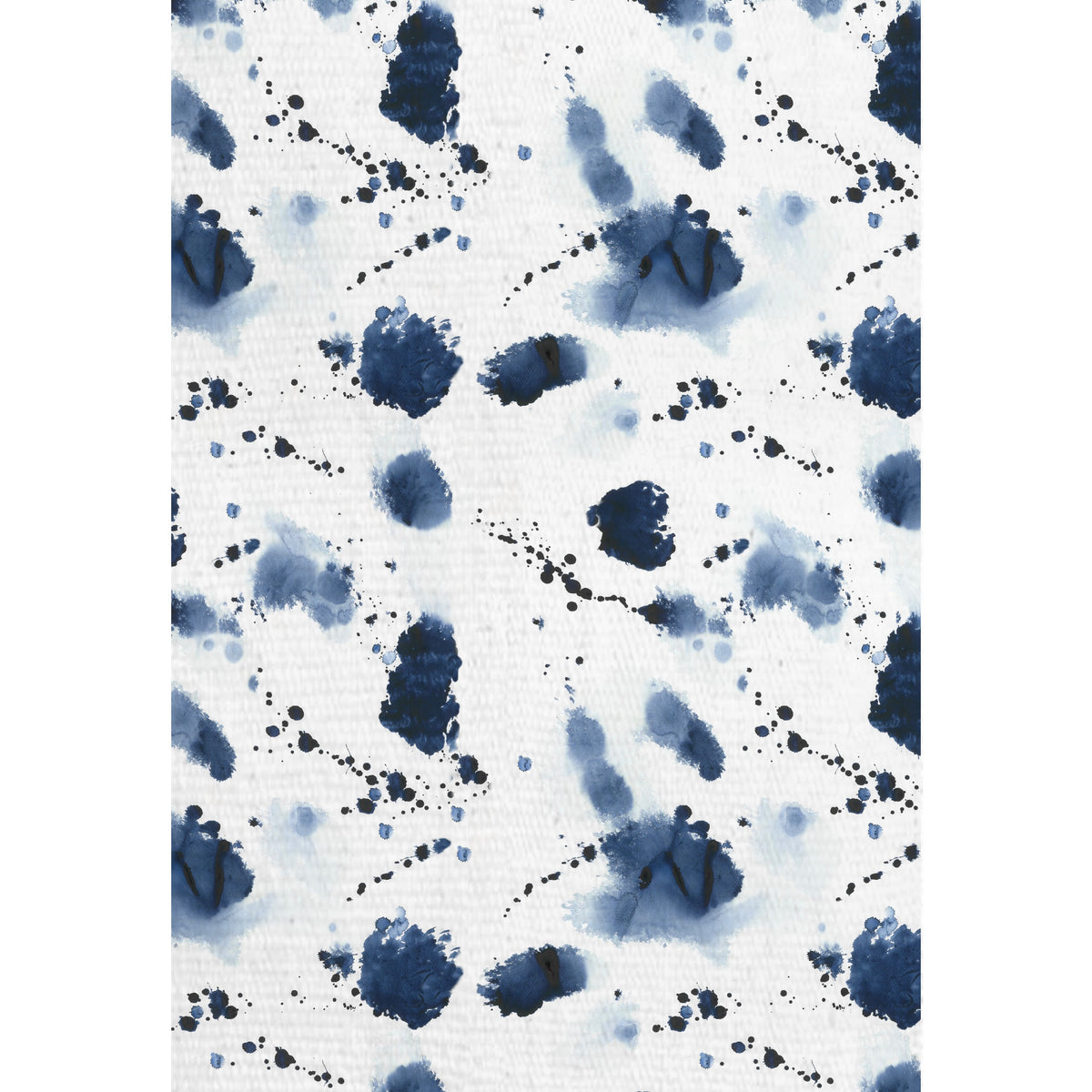 Splat Indigo blue cotton and oyster linen fabric – KERRI ROSENTHAL