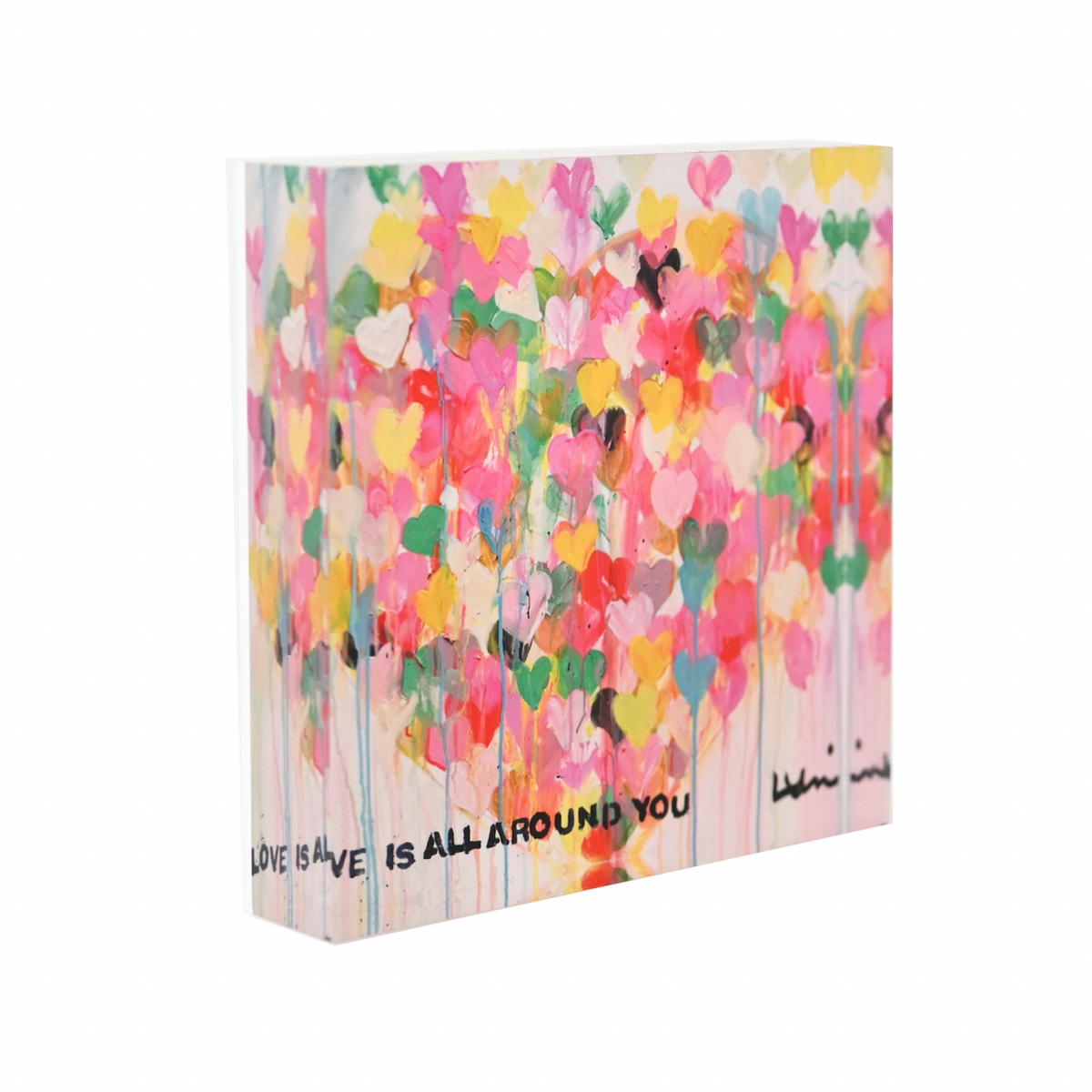 Love Is All Around You Block of Love Mini Art – KERRI ROSENTHAL