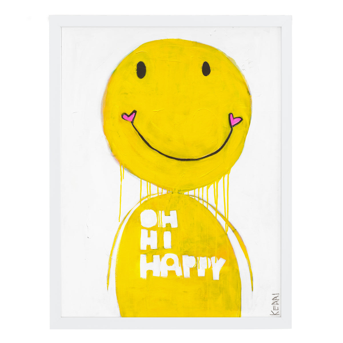 Mr. Happy Art Print Artwork by Kerri Rosenthal – KERRI ROSENTHAL