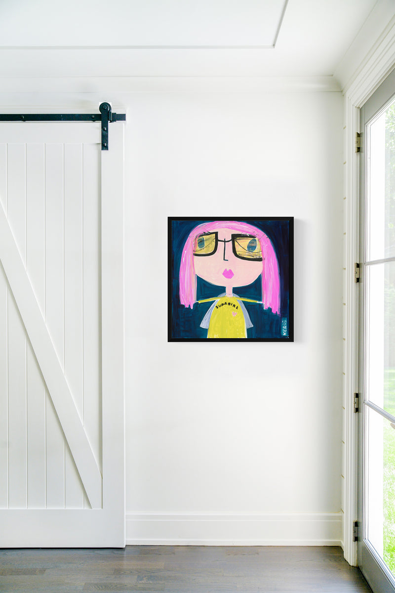 Supa Girl Art Print Wall Art Framed Artwork – KERRI ROSENTHAL