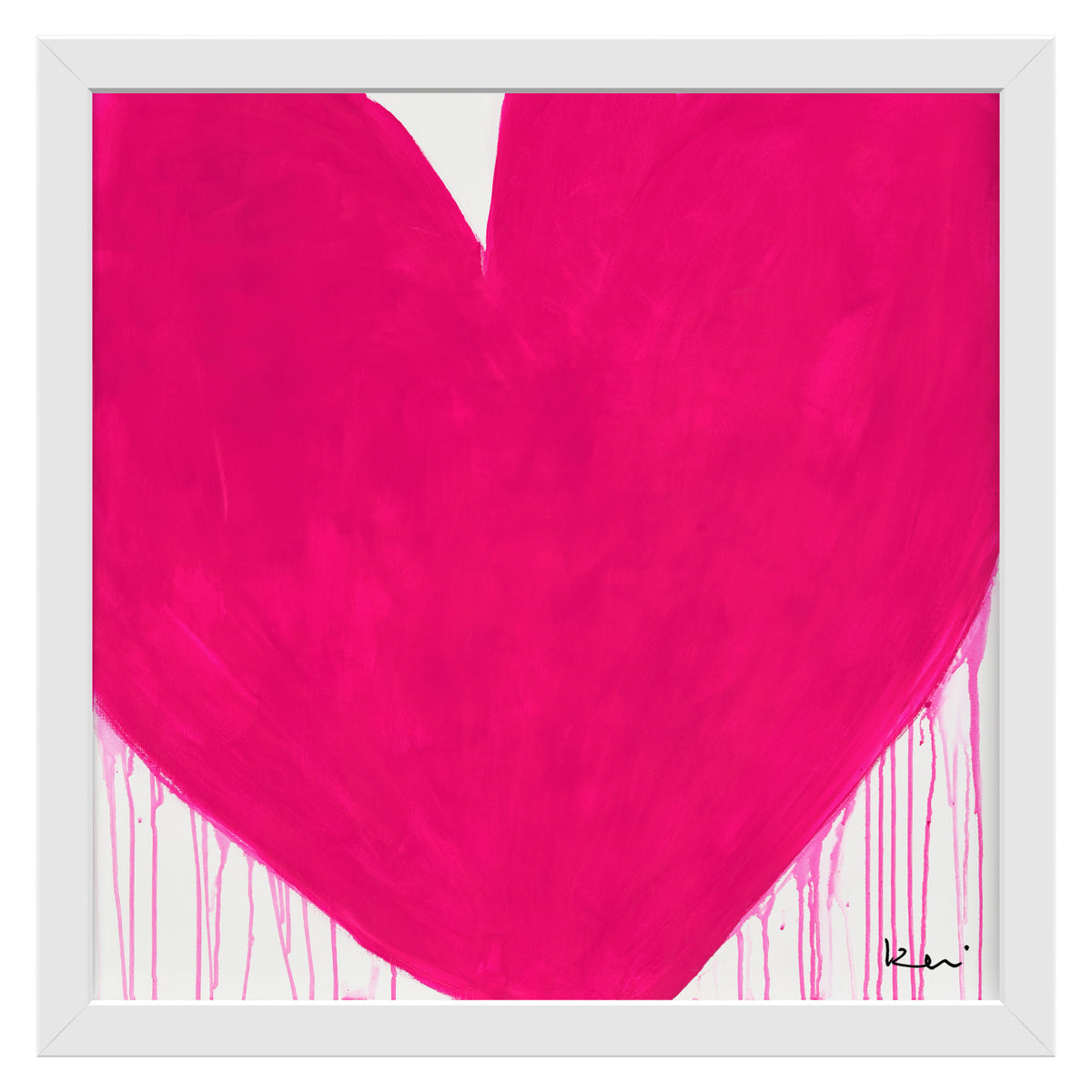 Pinkie Is The New Pinkie Drippy Heart Art Print – KERRI ROSENTHAL