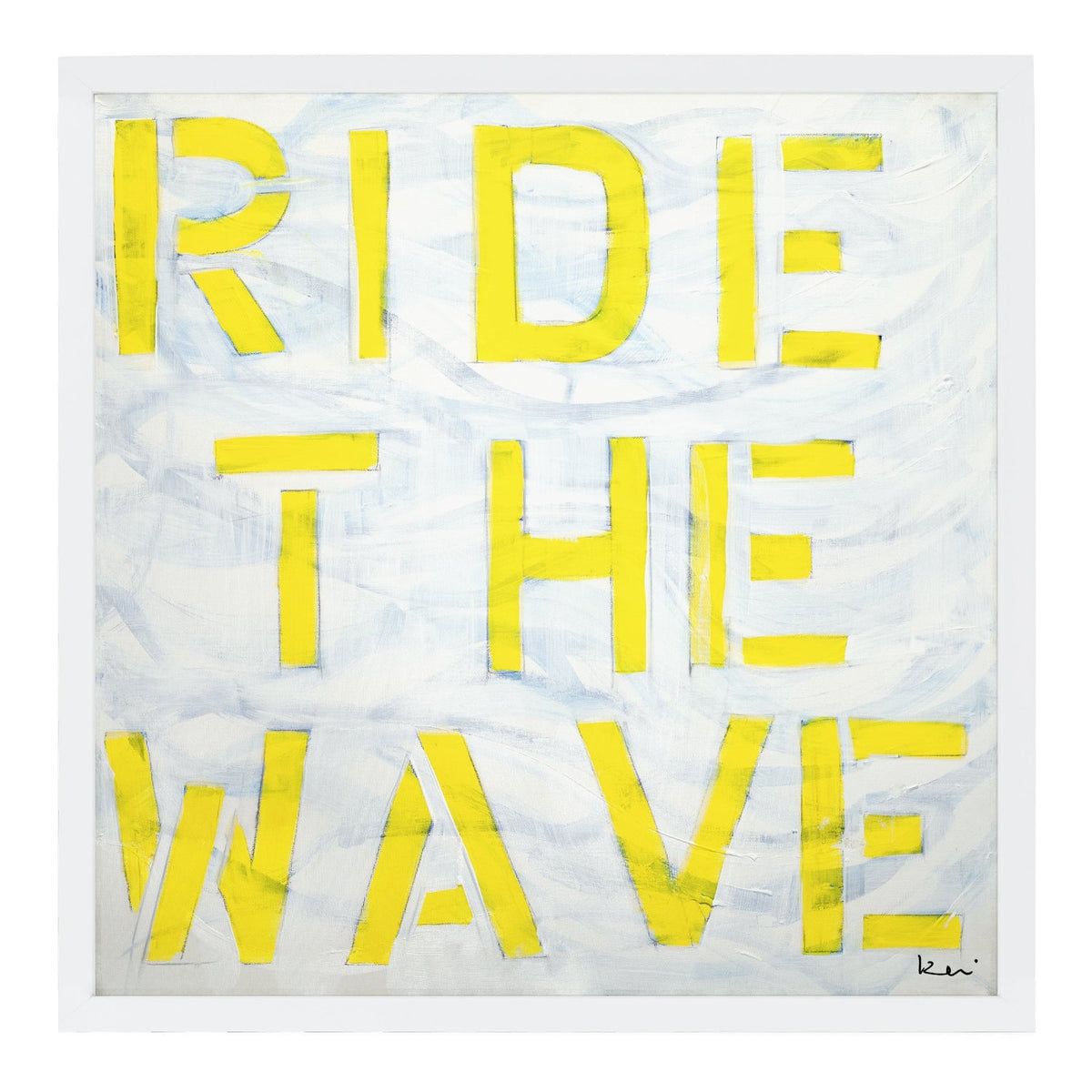 Ride The Wave Art Print Wall Word Art Framed Artwork – KERRI ROSENTHAL