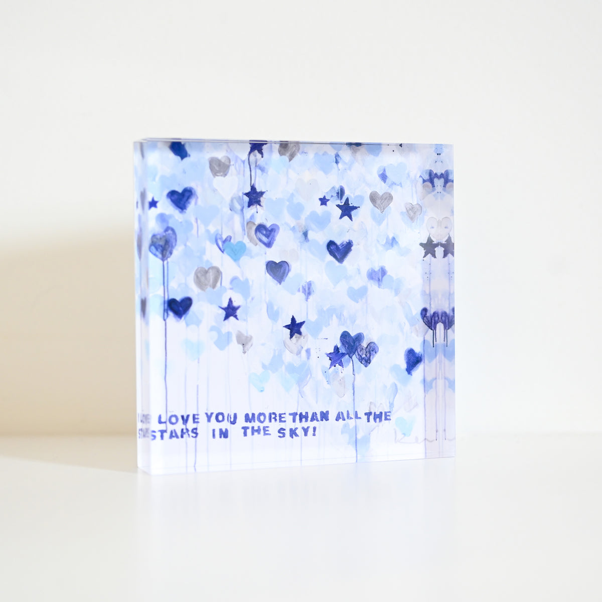 Starry Starry Love Block of Love Acrylic Mini Art – KERRI ROSENTHAL