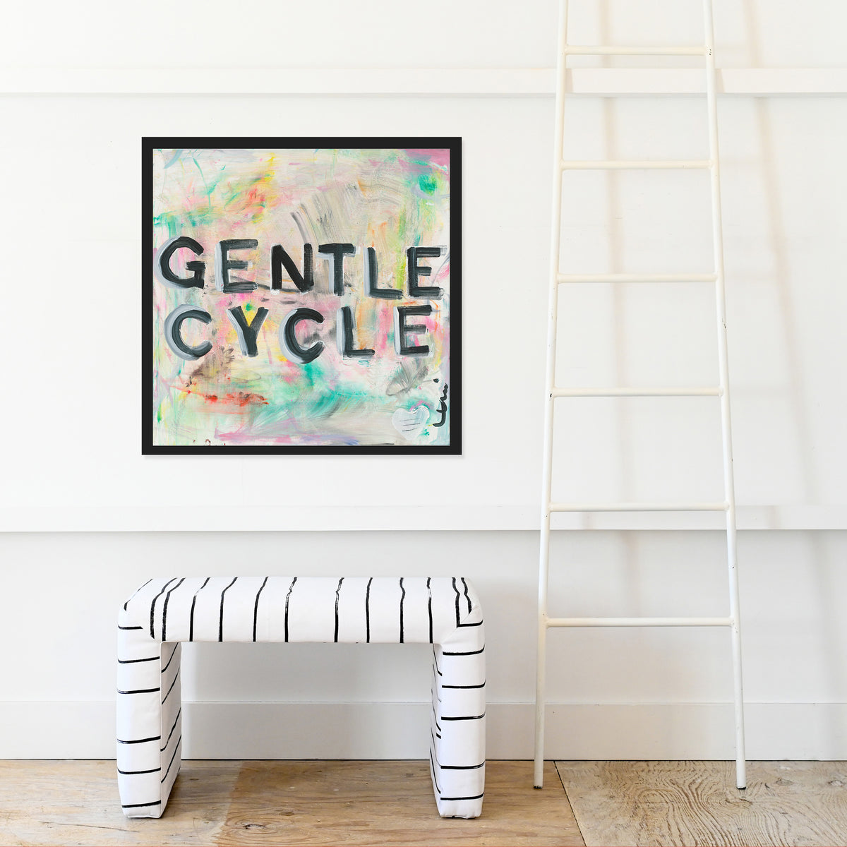 Gentle Cycle Art Print Wall Word Art Framed Artwork – KERRI ROSENTHAL