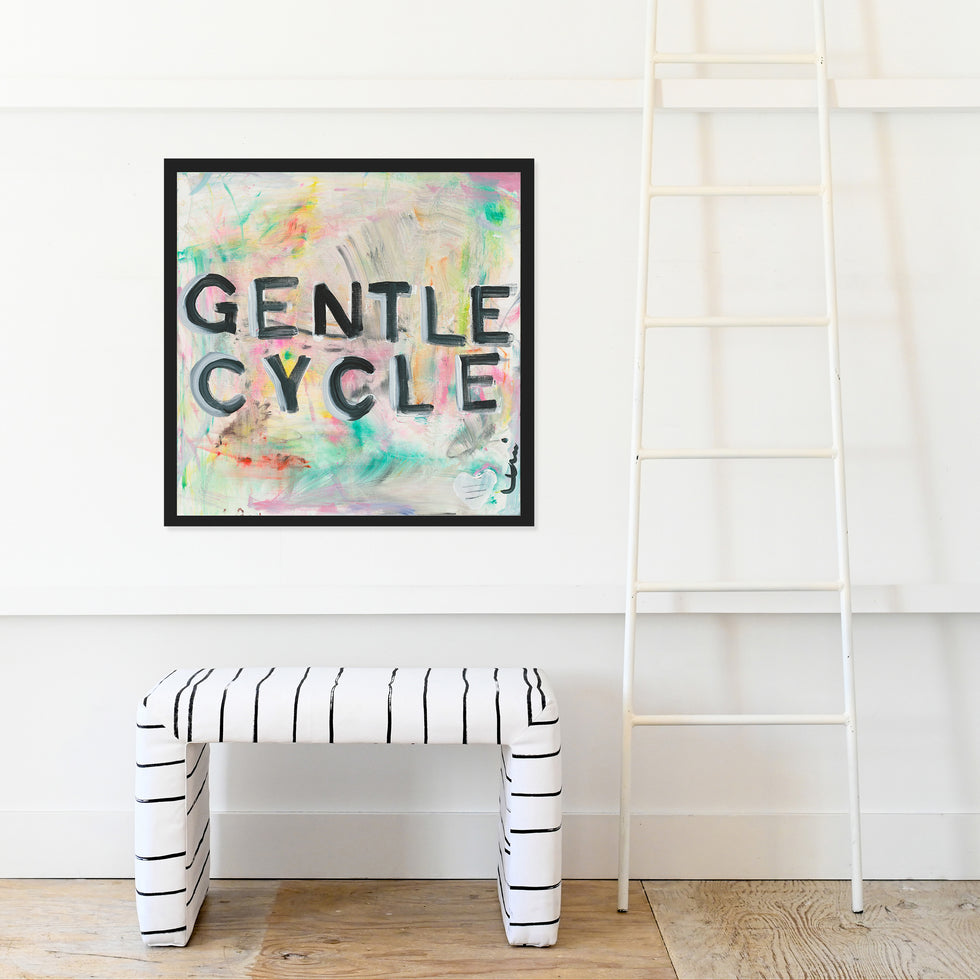 Gentle Cycle Art Print Wall Word Art Framed Artwork – KERRI ROSENTHAL