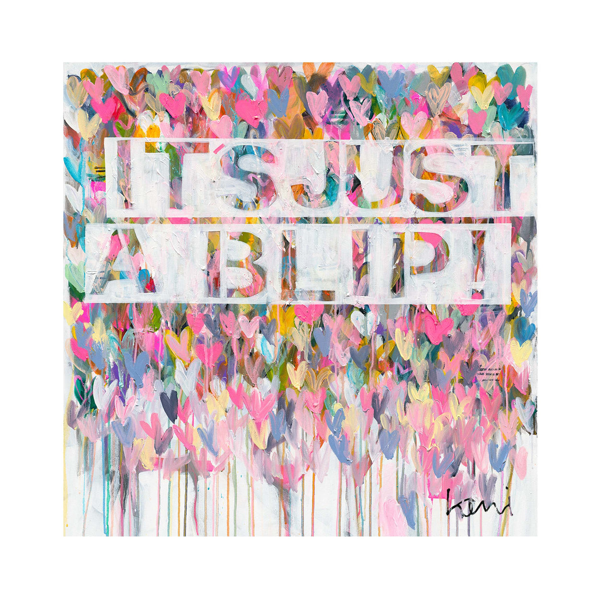 It's Just a Blip Art Print Wall Word Art Framed Artwork – KERRI ROSENTHAL