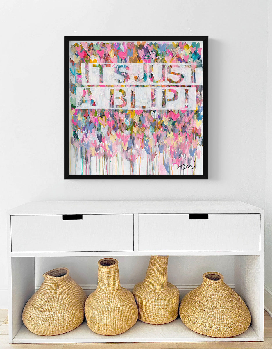 It's Just a Blip Art Print Wall Word Art Framed Artwork – KERRI ROSENTHAL