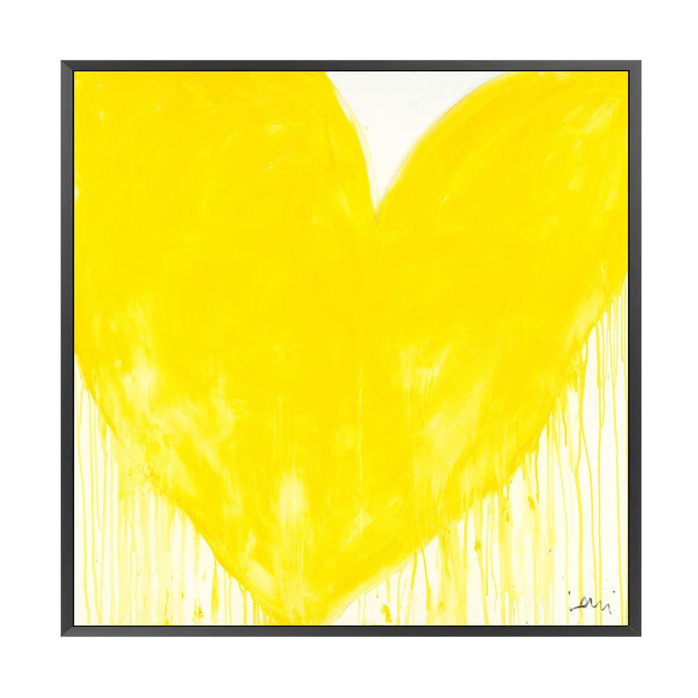 Love At First Sight Yellow Art Print Artwork – KERRI ROSENTHAL