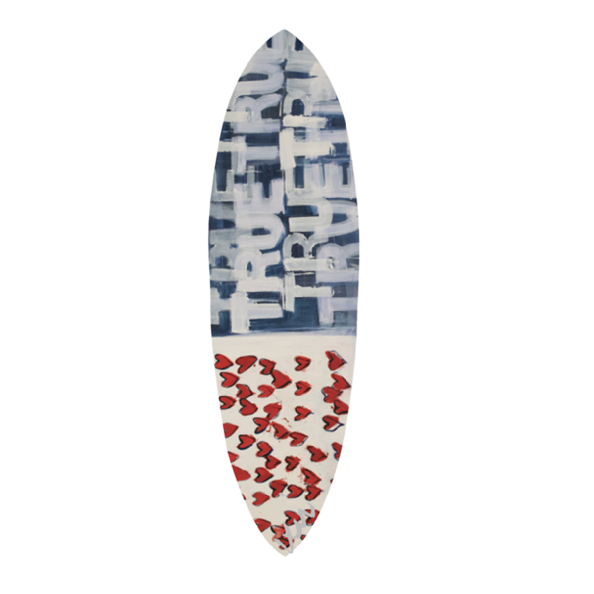Blue red white true flag wall decorative surfboard – KERRI ROSENTHAL